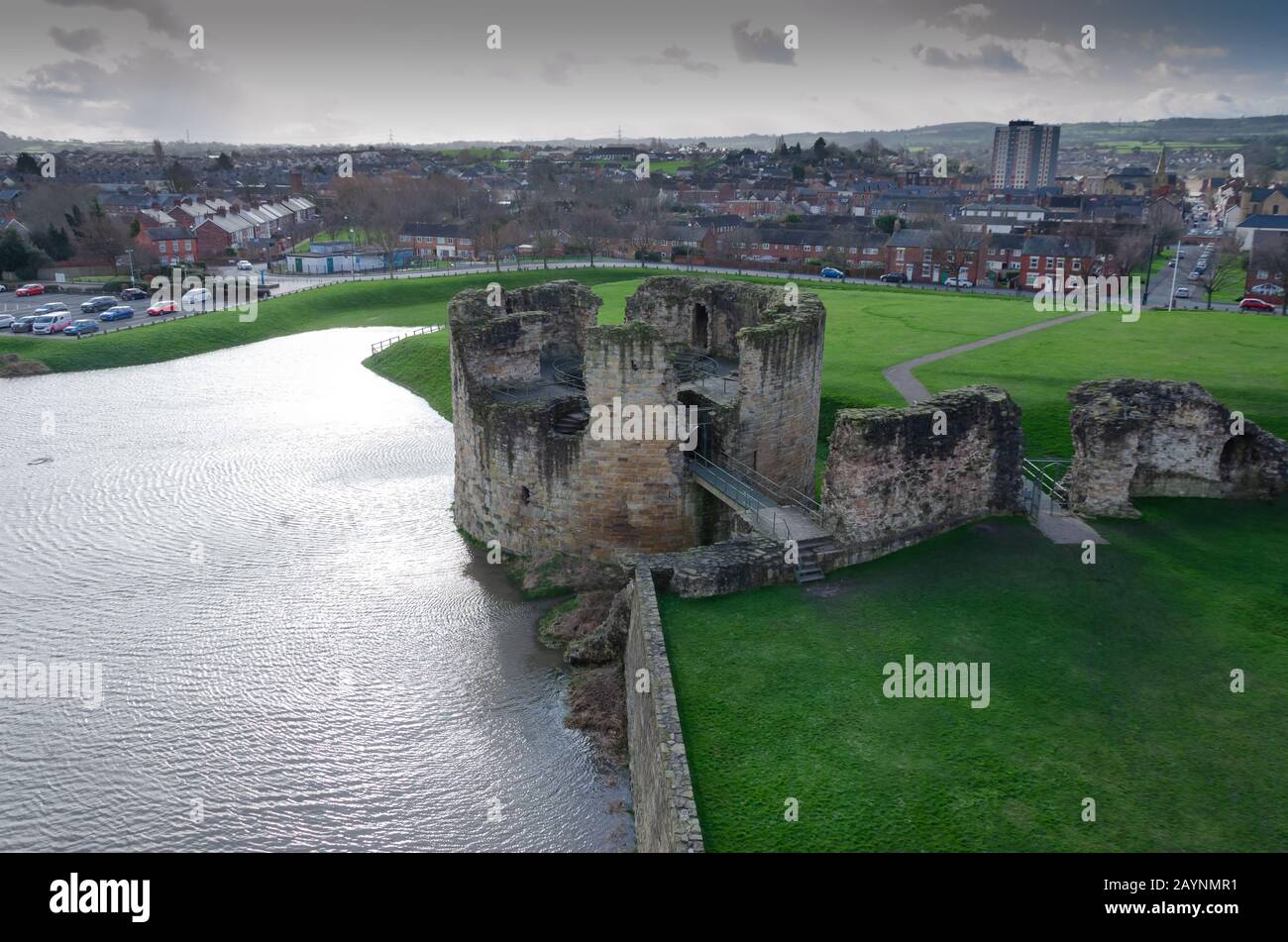 Flint Castle Flint Flintshire North High Resolution Stock Photography ...