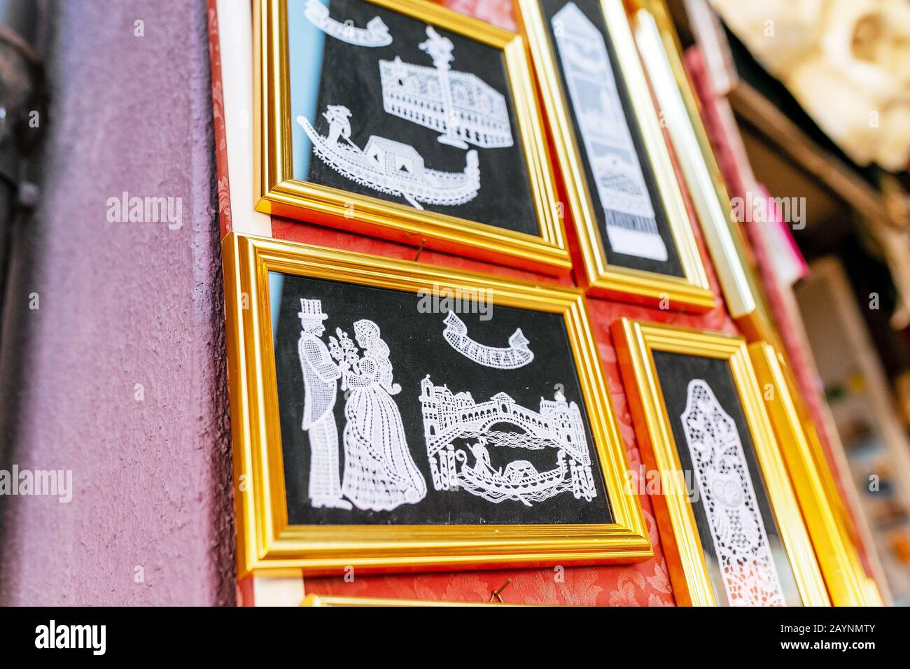 Burano lace shop italy hi-res stock photography and images - Alamy