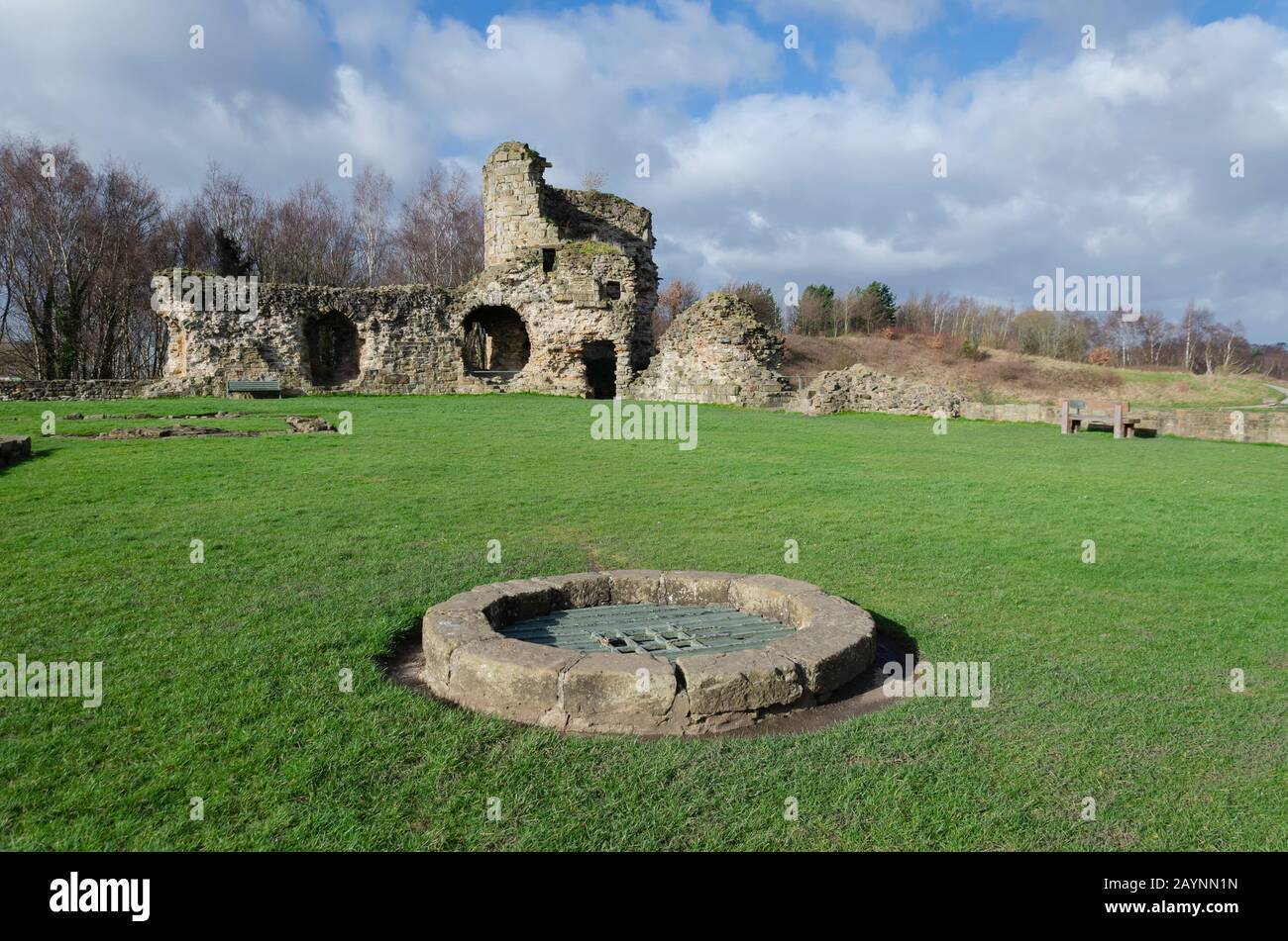 Flint Castle in the town of Flint, Flintshire, North Wales. The castle ...