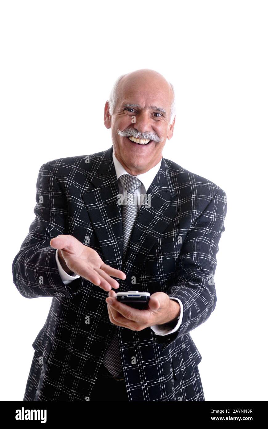 Rentner und Technik Stock Photo - Alamy