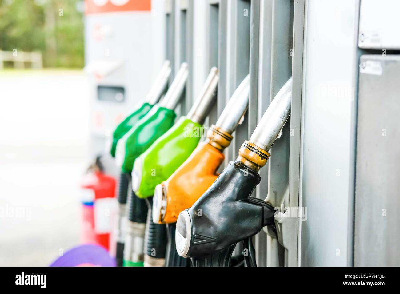 Gas station background Stock Photo - Alamy