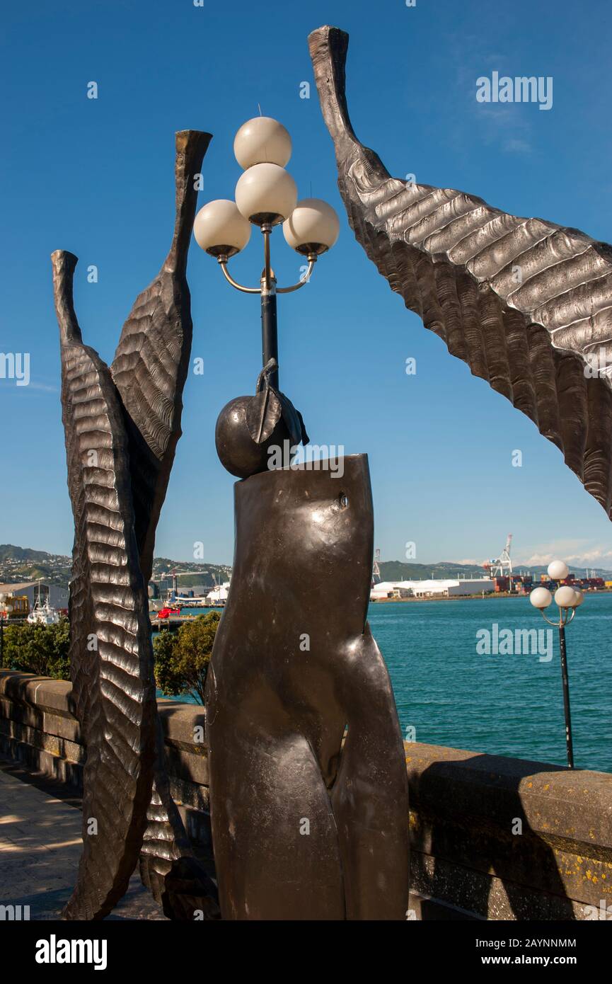 The Fruits of the Garden bronze sculpture by Paul Dibble sits at the ...