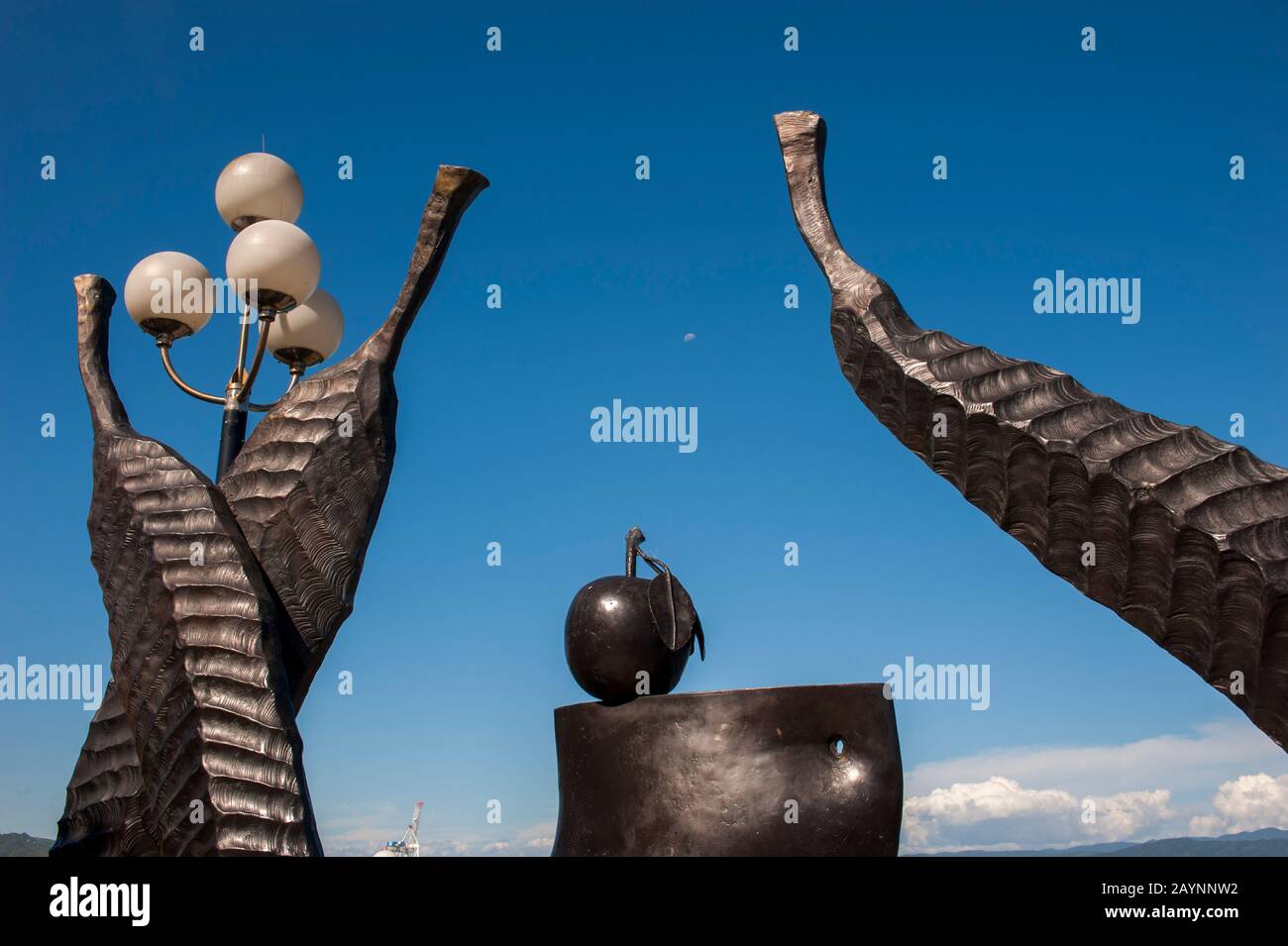 The Fruits of the Garden bronze sculpture by Paul Dibble sits at the ...