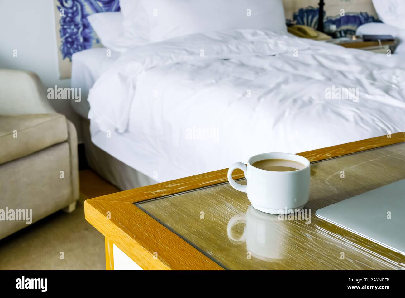 Working in hotel room Stock Photo - Alamy