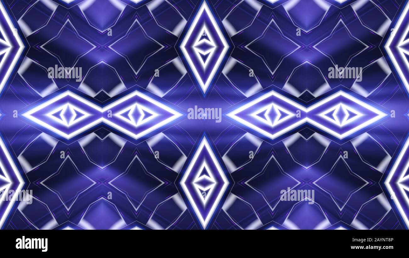 seamless abstract futuristic pattern 3d rendering illustration Stock ...