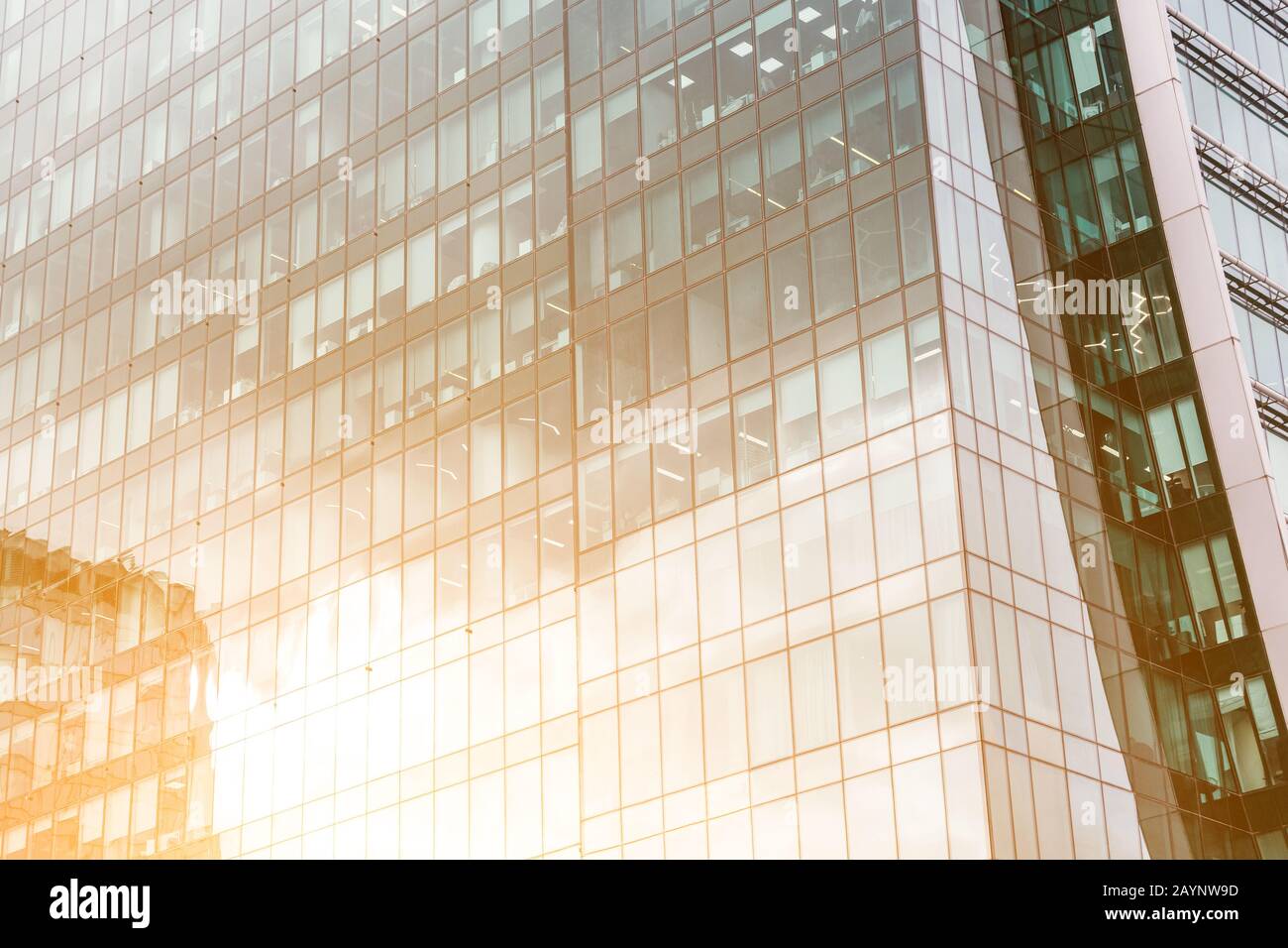 Abstract, business and financial skyscraper building background Stock ...