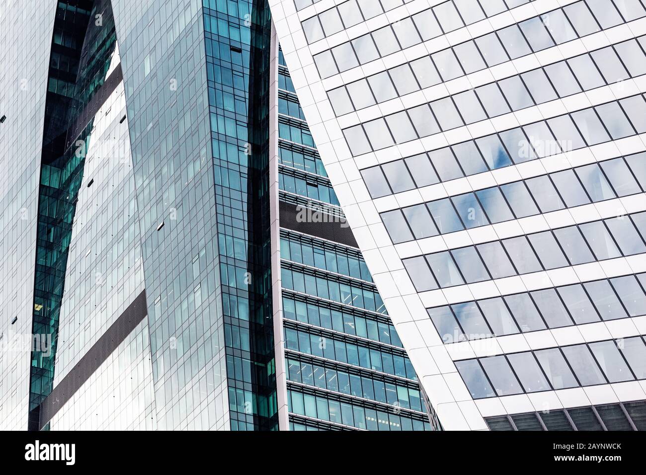 Abstract, business and financial skyscraper building background Stock ...