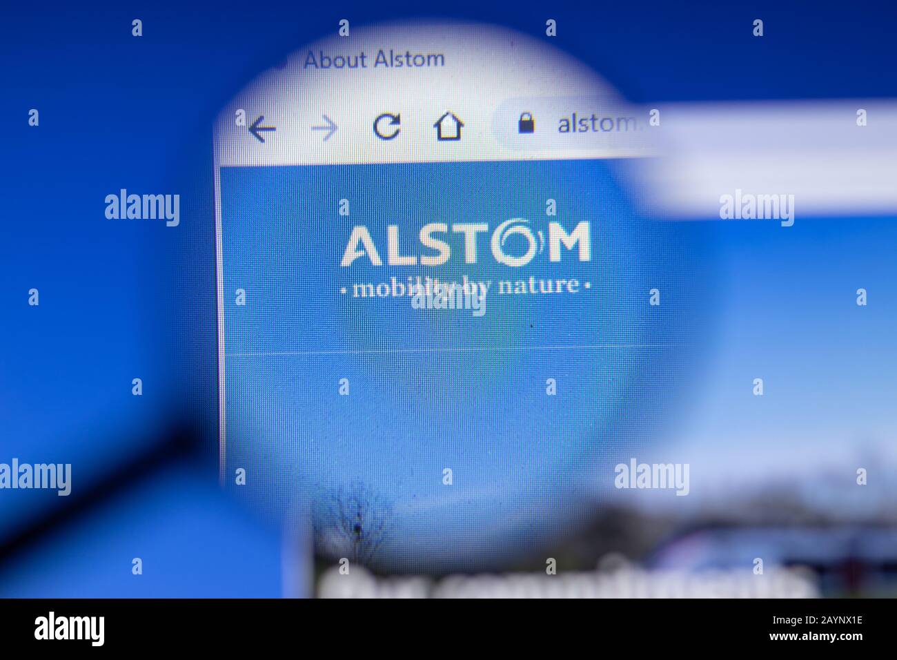 Alstom logo hi-res stock photography and images - Alamy