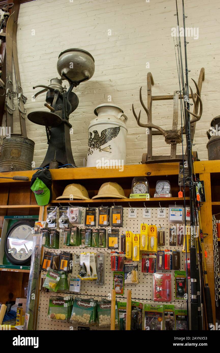 Interior of hardware store in Waitsburg, Eastern Washington, USA Stock ...
