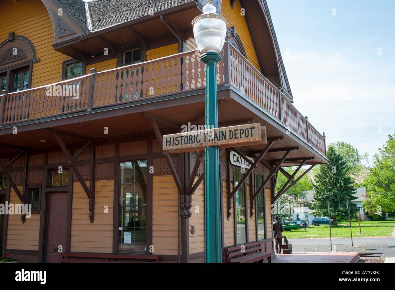 The oldest railroad depot in Washington State is in the town of Dayton ...
