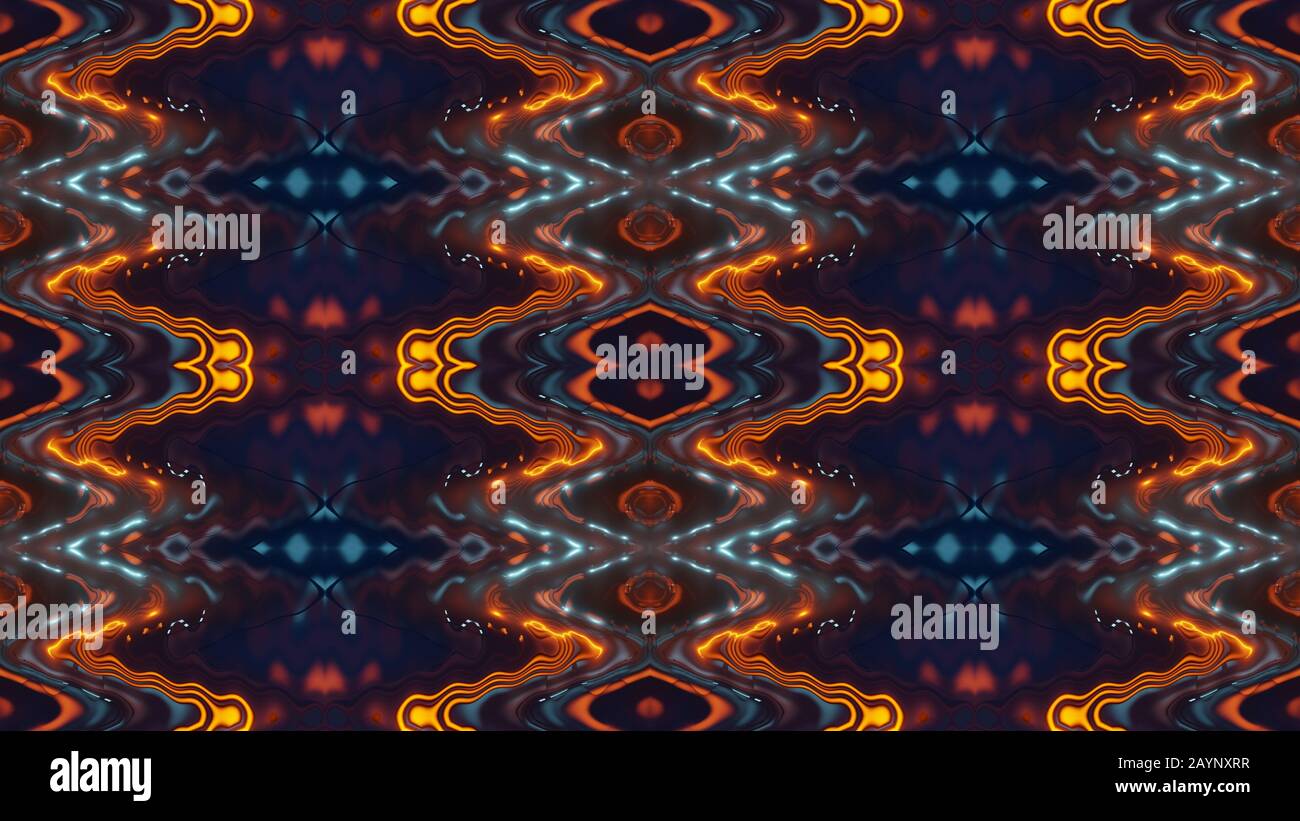 seamless abstract futuristic pattern 3d rendering illustration Stock ...