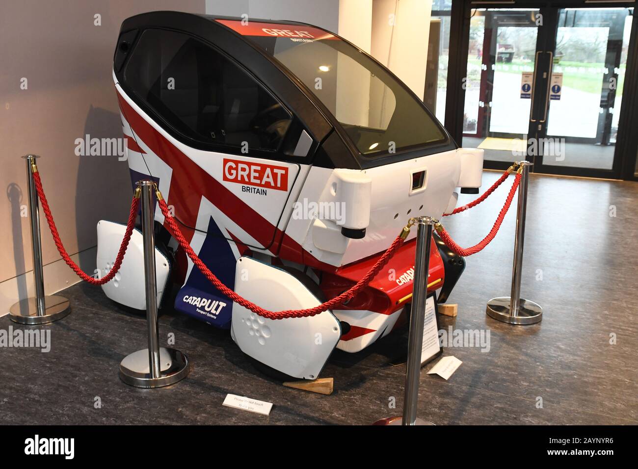 Driverless Pod. A small self-driving Car in A Sense of Place and Time ...
