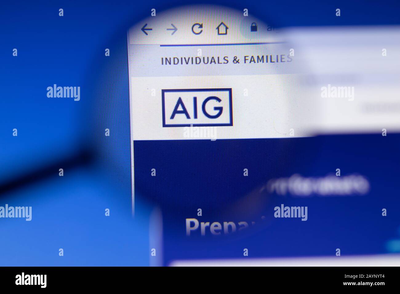 Saint-Petersburg, Russia - 18 February 2020: American International ...