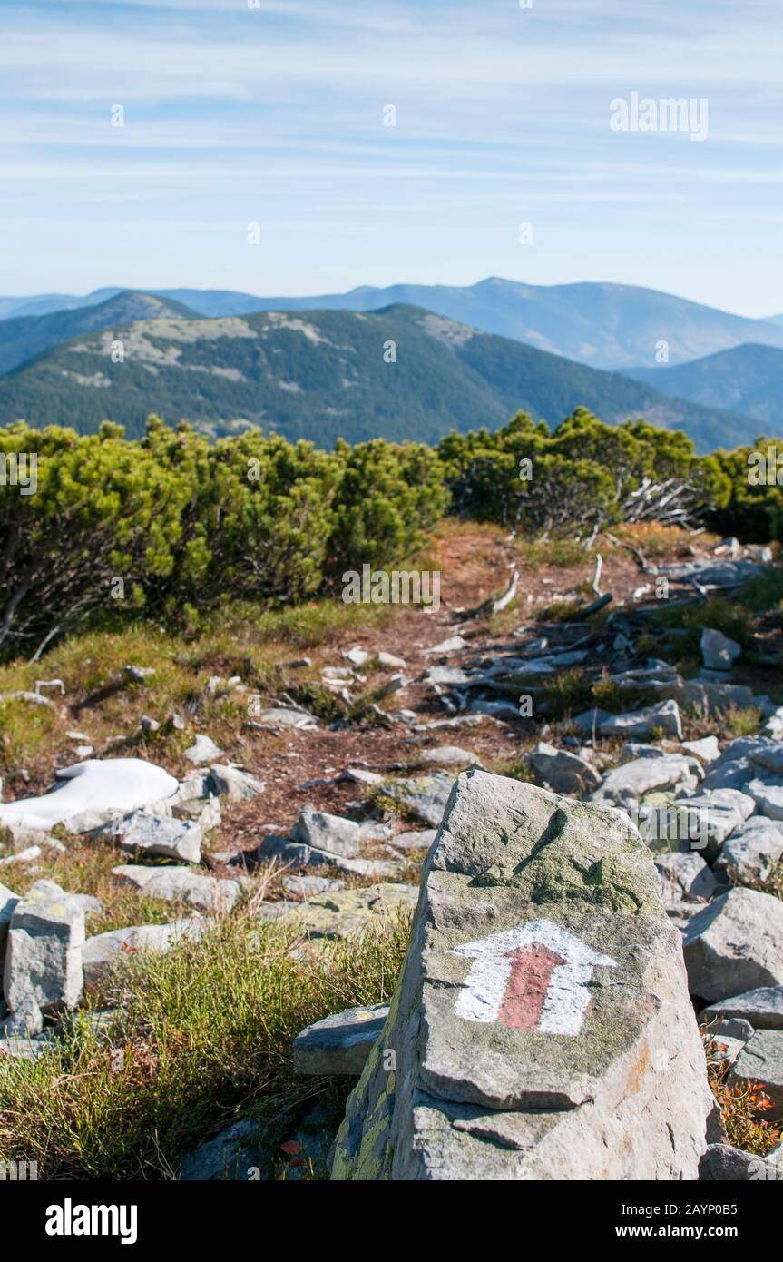 Mountain signpost hi-res stock photography and images - Alamy
