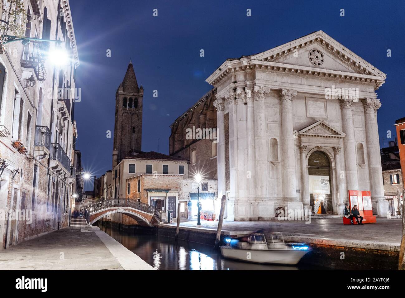 23 OCTOBER 2018, VENICE, ITALY: facade of the Church of San Barnaba ...