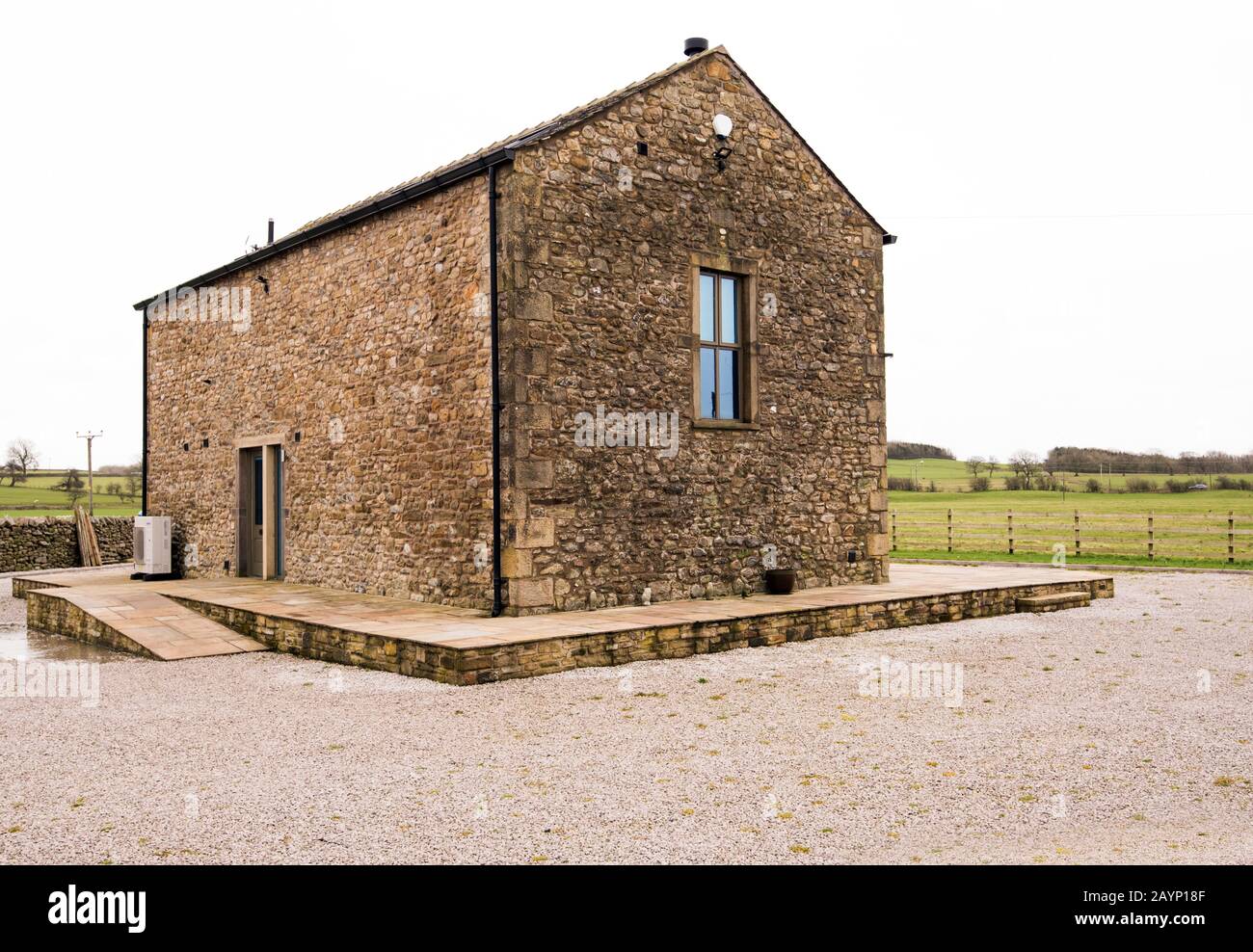 Rural barn conversion yorkshire barn conversion hi-res stock ...