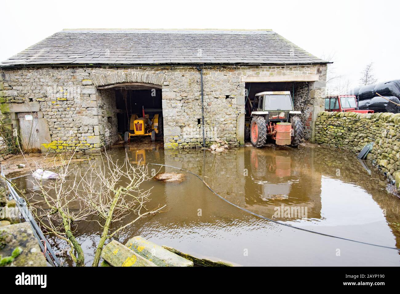 Floode barn area Stock Photo - Alamy