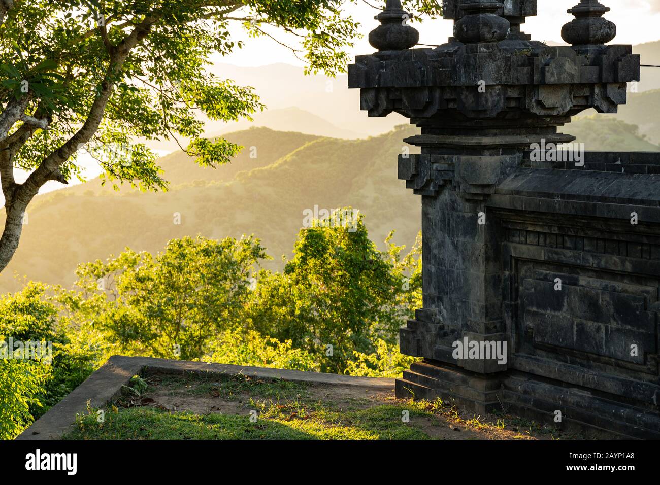 Buddha temple in mountain forest area stock photo Stock Photo - Alamy
