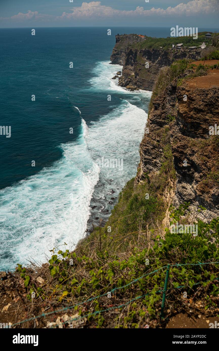 Fantastic landscape of cliffs and blue ocean Stock Photo - Alamy