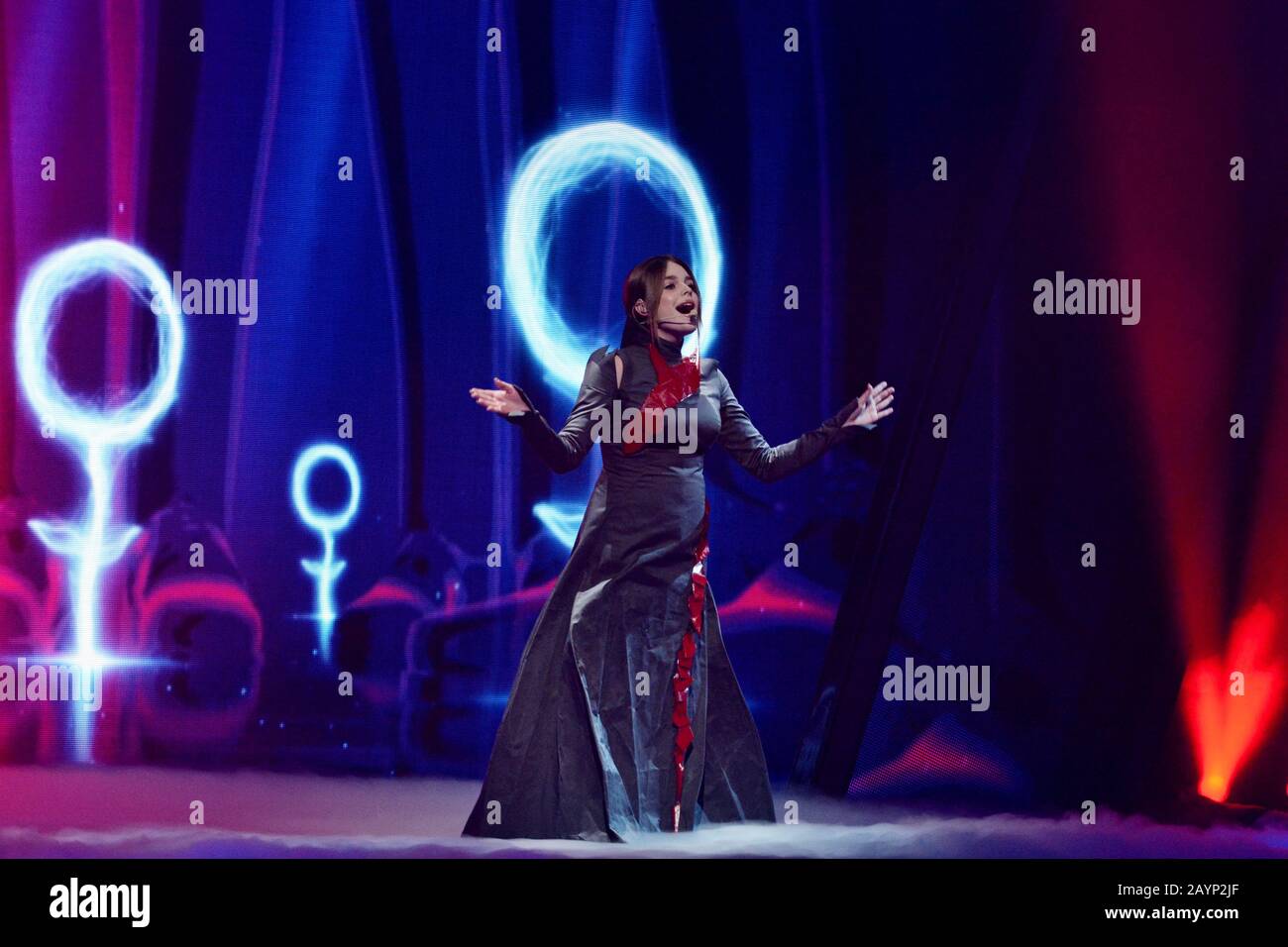 Kiev, Ukraine. 15th Feb, 2020. KYIV, UKRAINE - FEBRUARY 15, 2020: Elina ...
