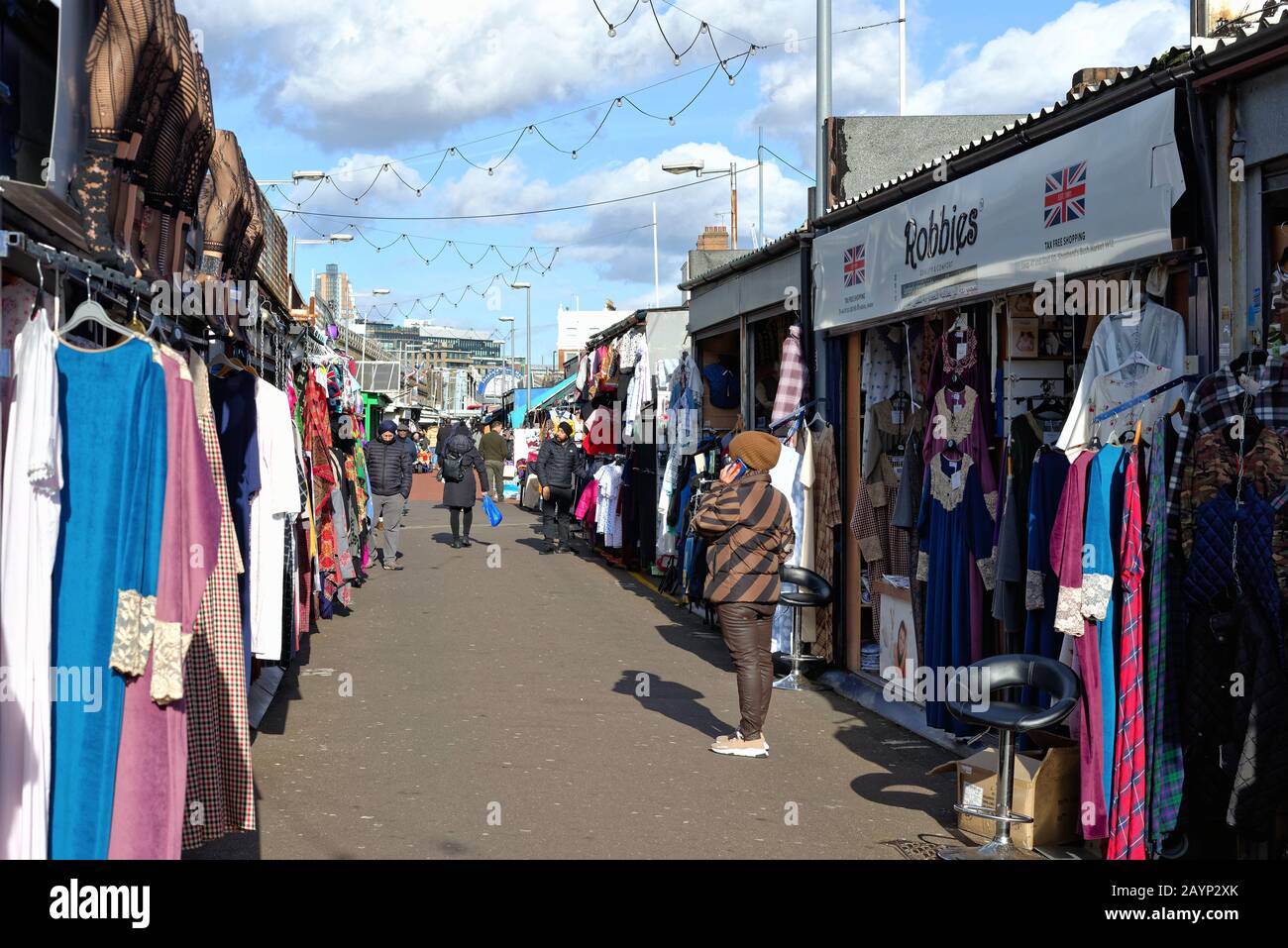 Market stalls in Shepherds Bush market west London England UK Stock ...
