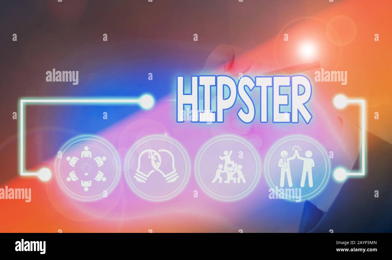 Word writing text Hipster. Business photo showcasing the choices and ...