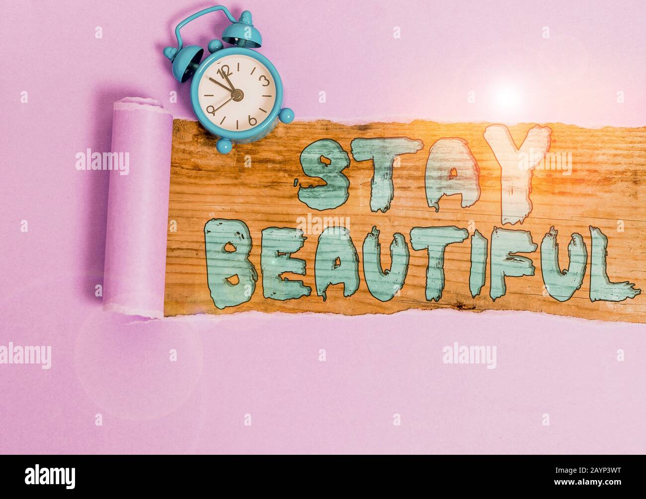 Text sign showing Stay Beautiful. Business photo showcasing living ...