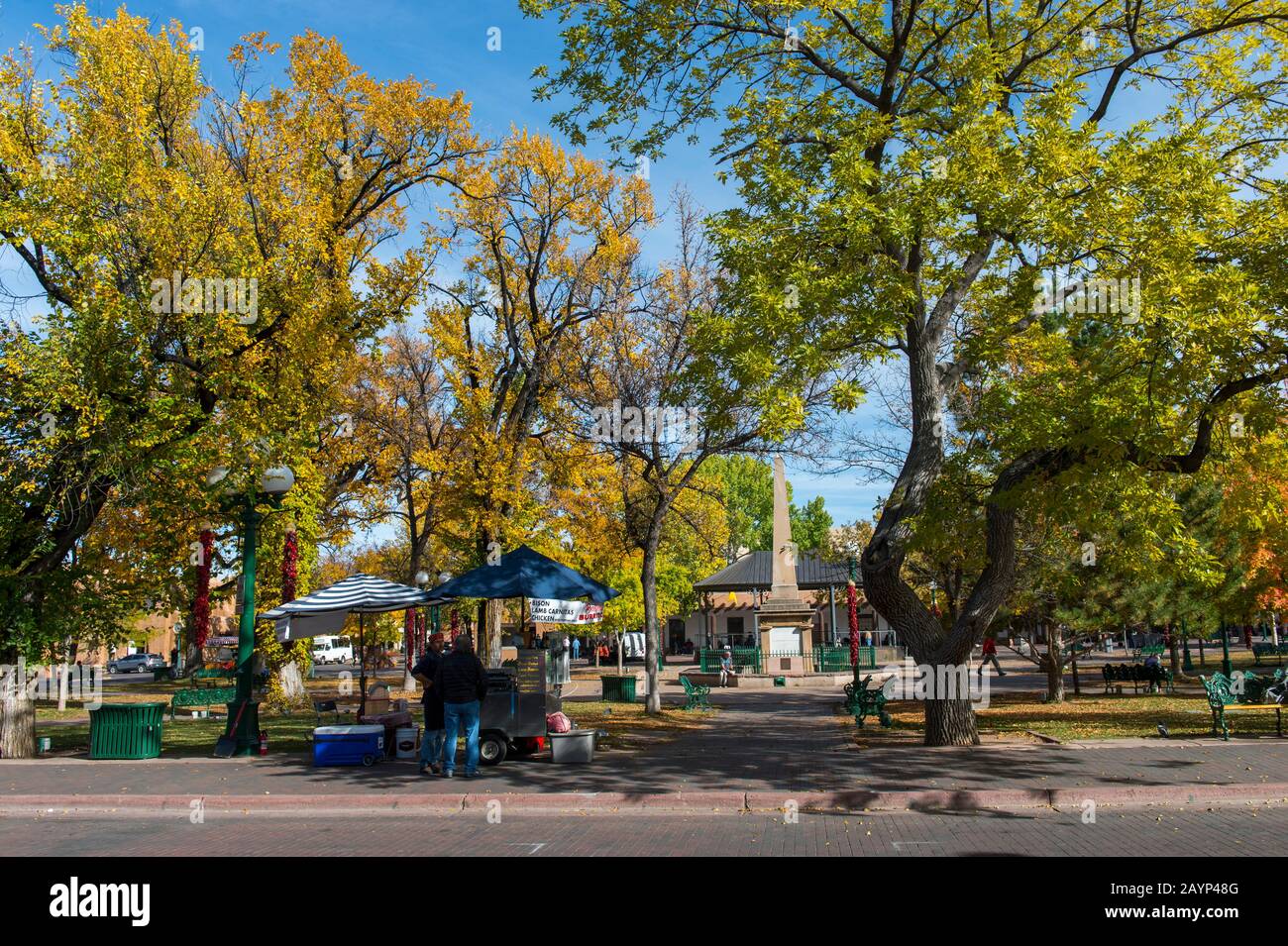 The Santa Fe Plaza is a National Historic Landmark in downtown Santa Fe ...