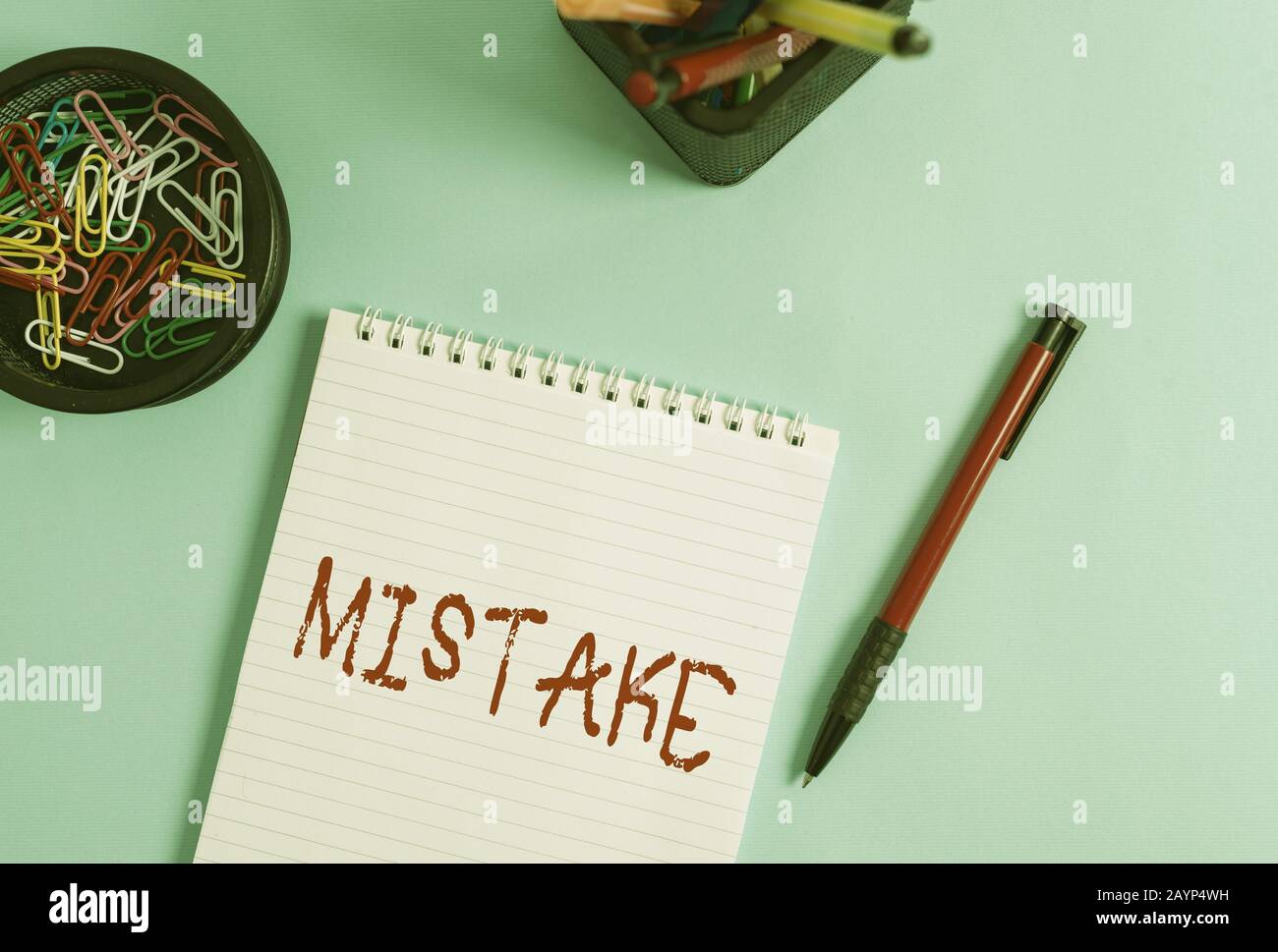 Word writing text Mistake. Business photo showcasing Something not ...