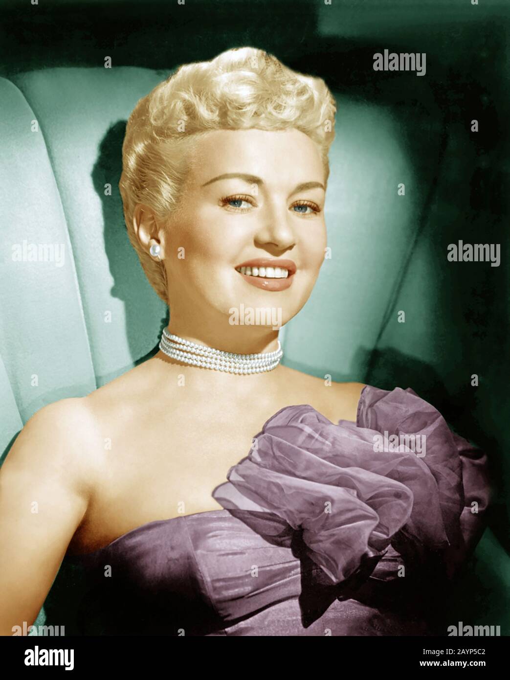 BETTY GRABLE (1916-1973) American film actress about 1955 Stock Photo ...
