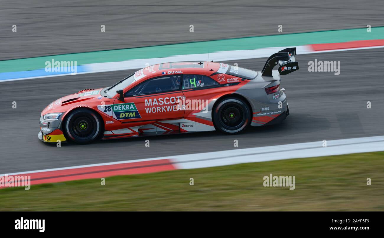 France racing driver Loïc Duval in his Audi RS5 Turbo DTM car during a ...