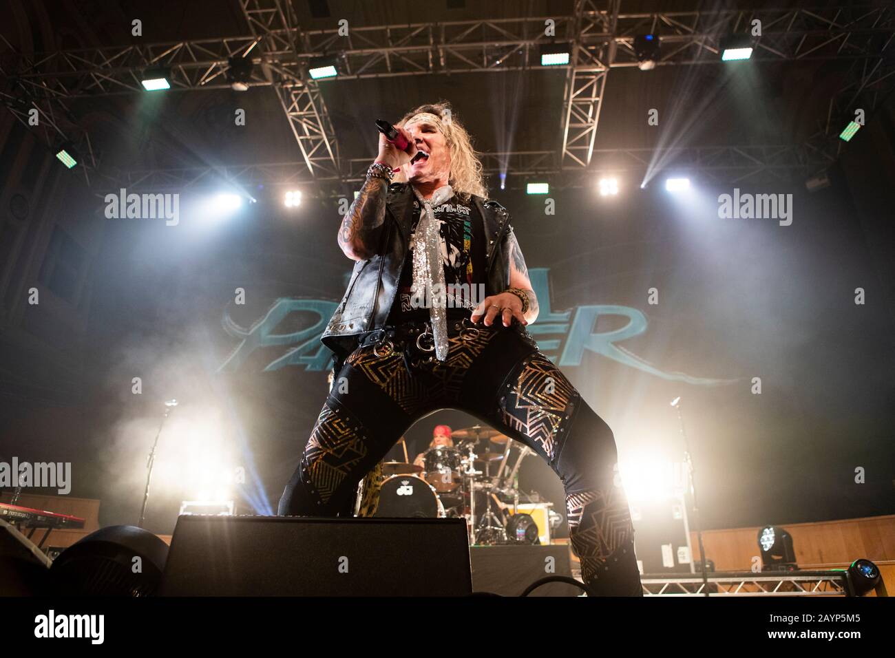 Micheal Starr of Glam-Metal Act Steel Panther performs live on stage ...