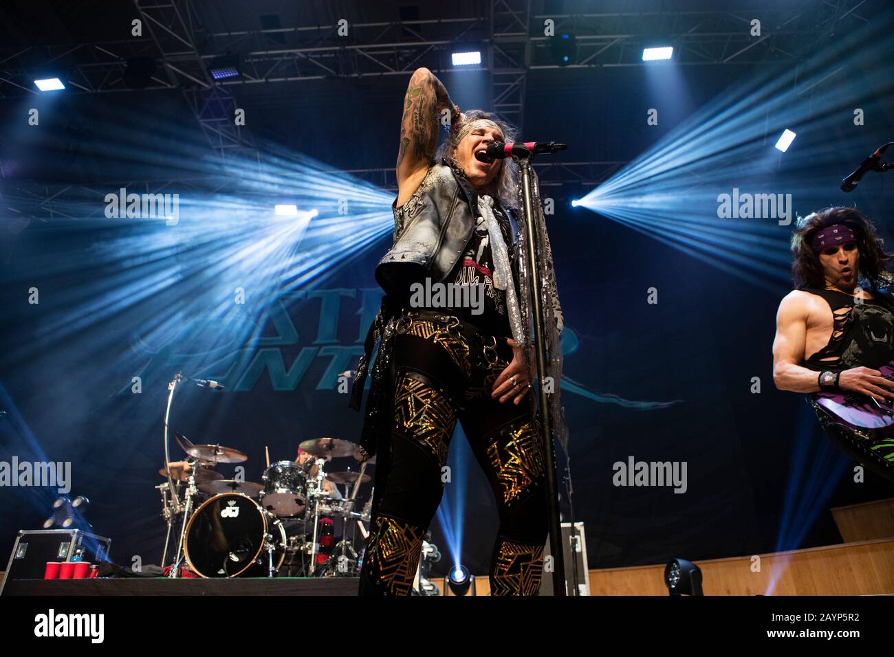 Micheal Starr of Glam-Metal Act Steel Panther performs live on stage ...