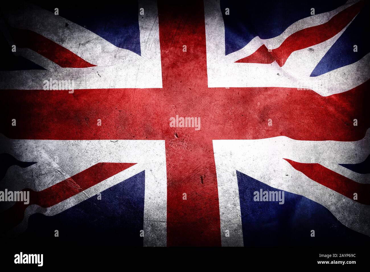 Closeup of grunge Union Jack flag Stock Photo - Alamy