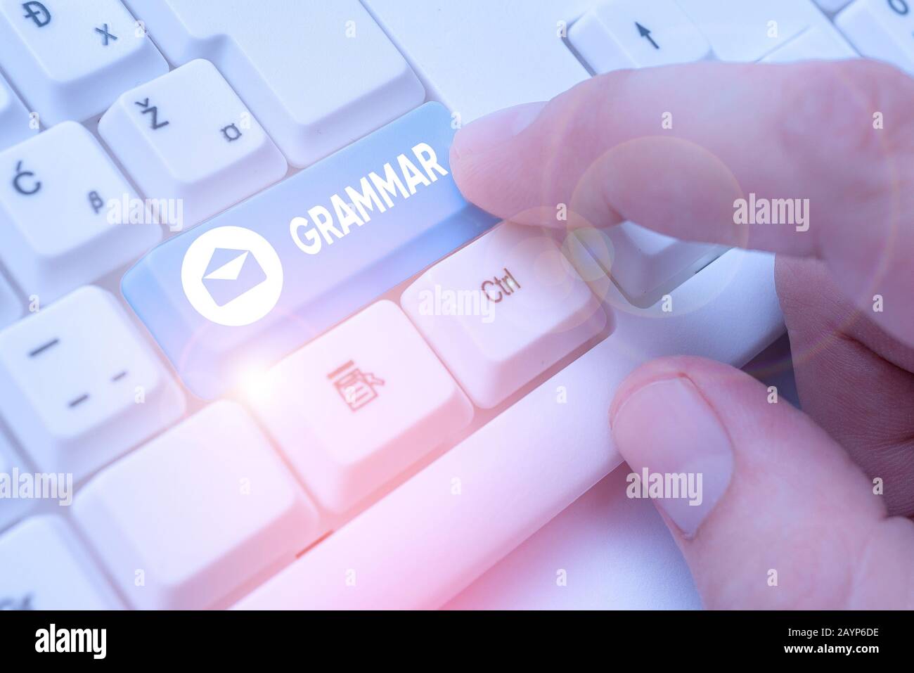 Handwriting text writing Grammar. Conceptual photo whole system and ...