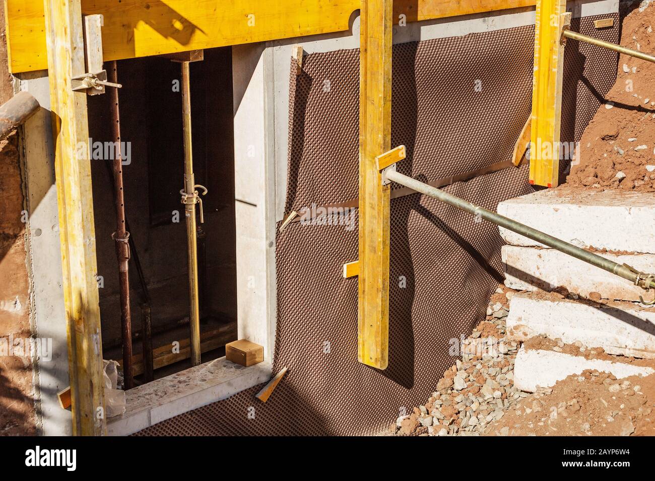 Construction of a house close-up Stock Photo - Alamy
