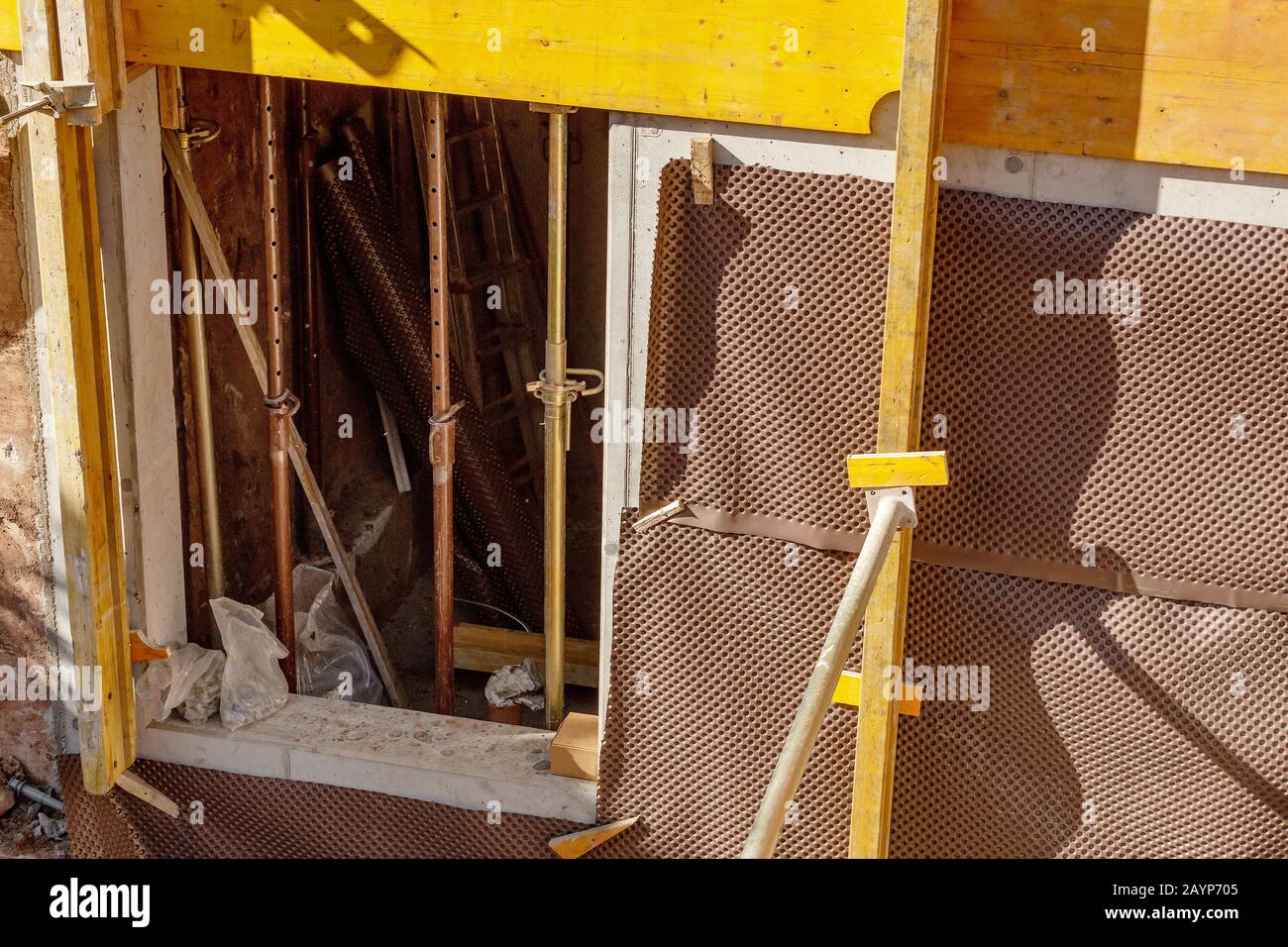 Construction of a house close-up Stock Photo - Alamy