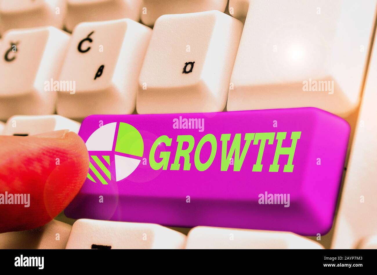 Writing note showing Growth. Business concept for process of increasing ...