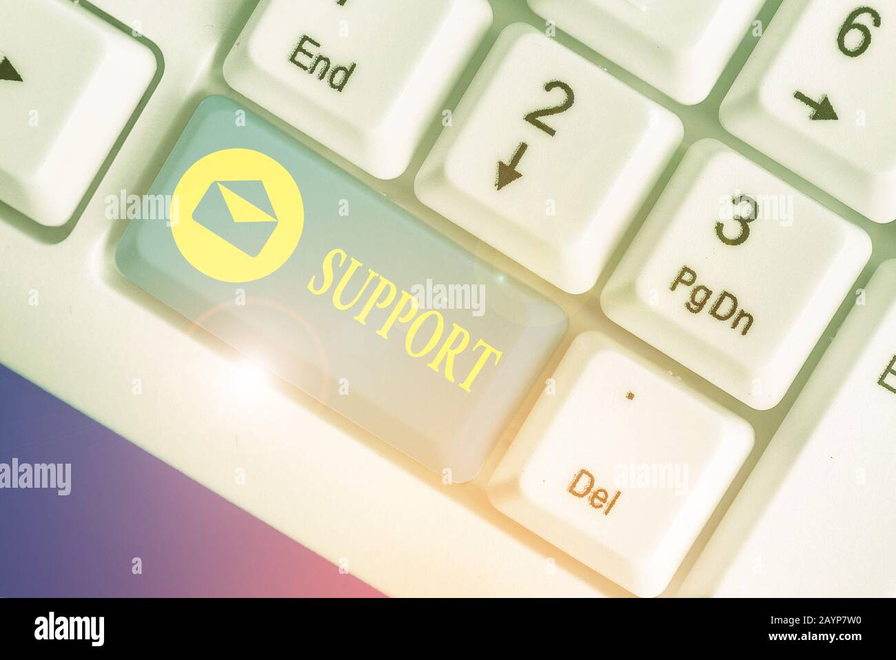 Conceptual hand writing showing Support. Concept meaning to agree with ...