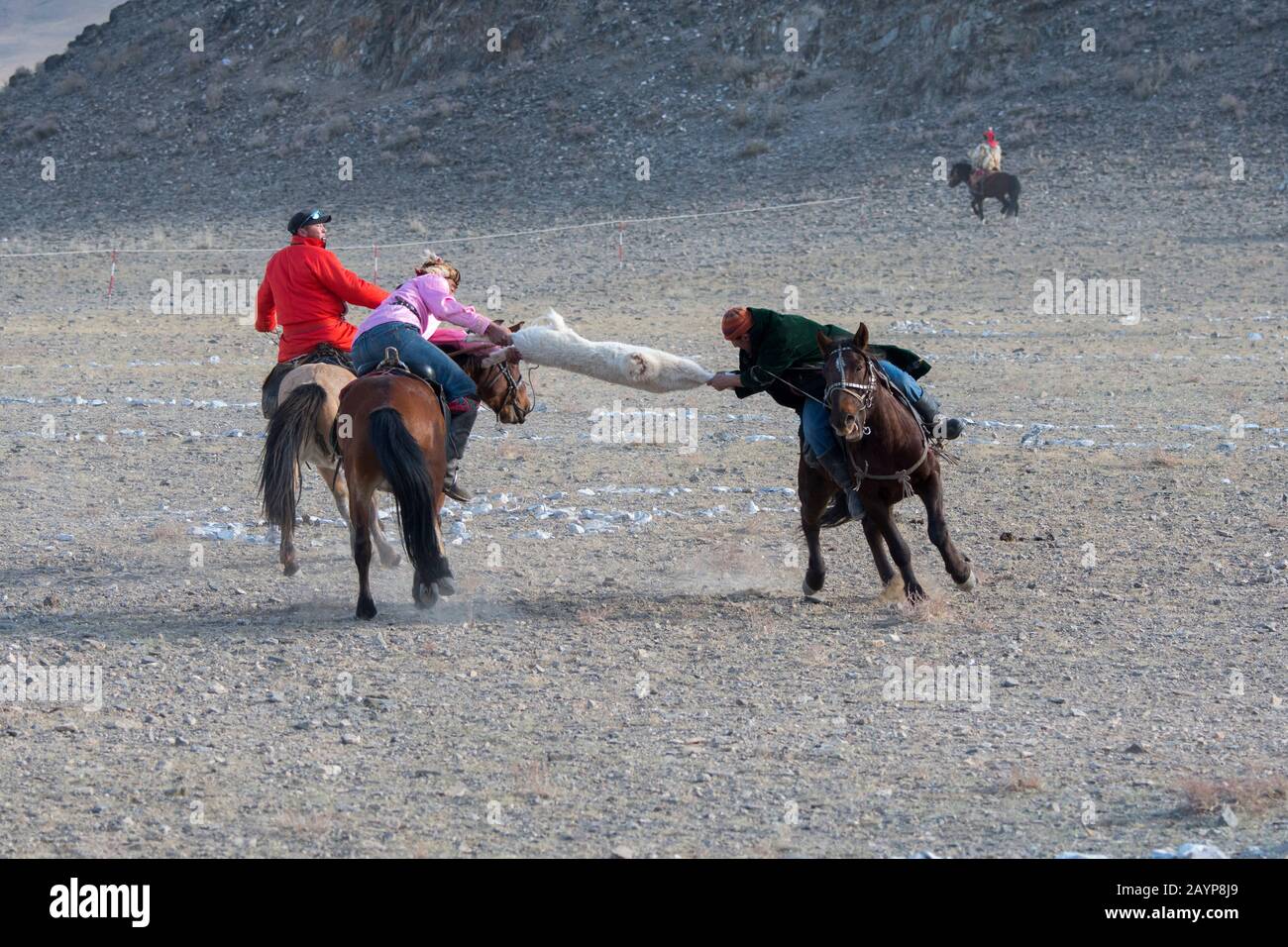 The Kokpar (goat dragging) competition is a traditional horseback ...