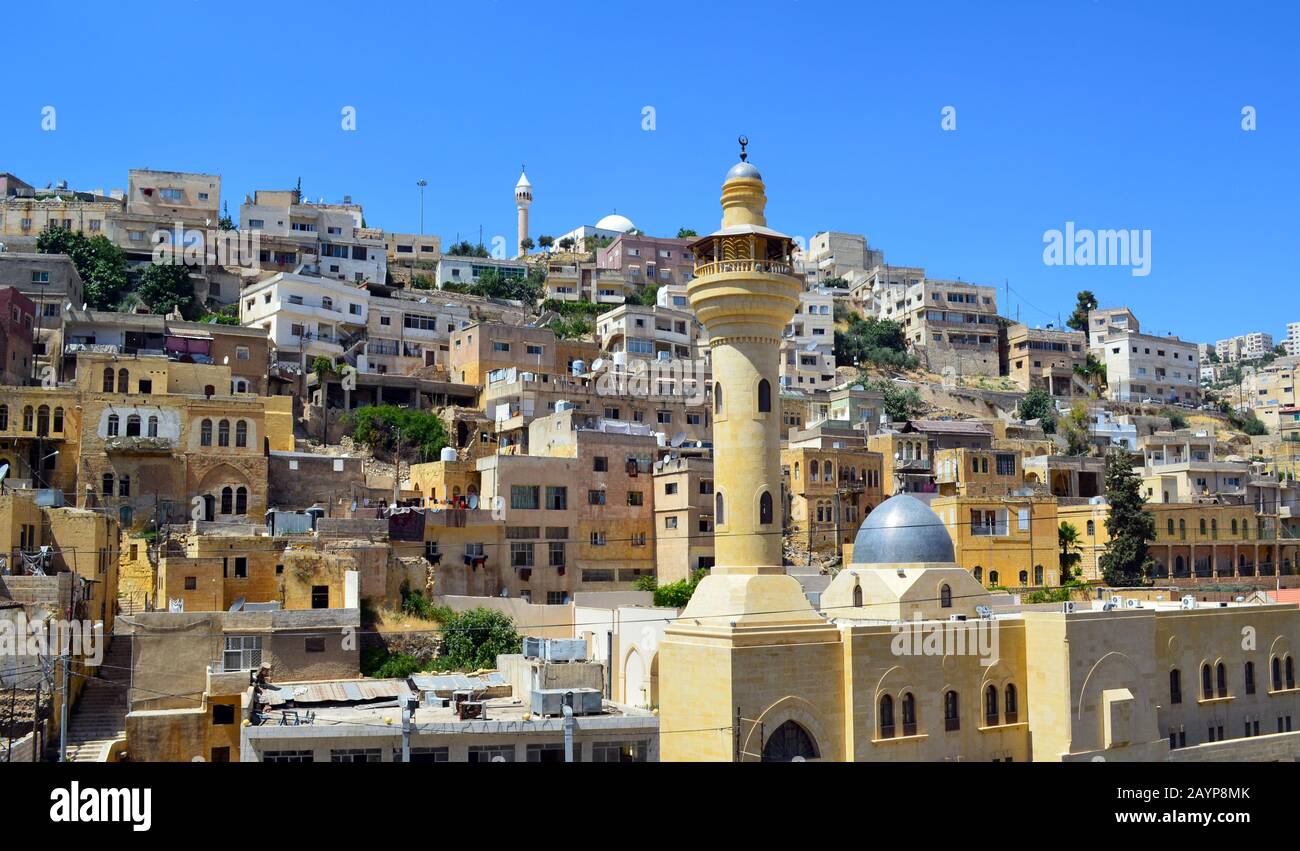 Skyline of Al-Salt, Jordan Stock Photo - Alamy