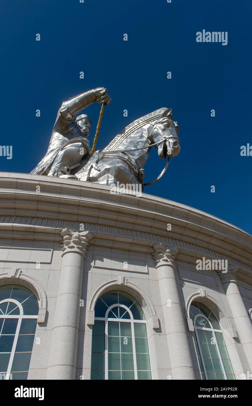The Genghis Khan Equestrian Statue is a 130 feet tall and part of the ...