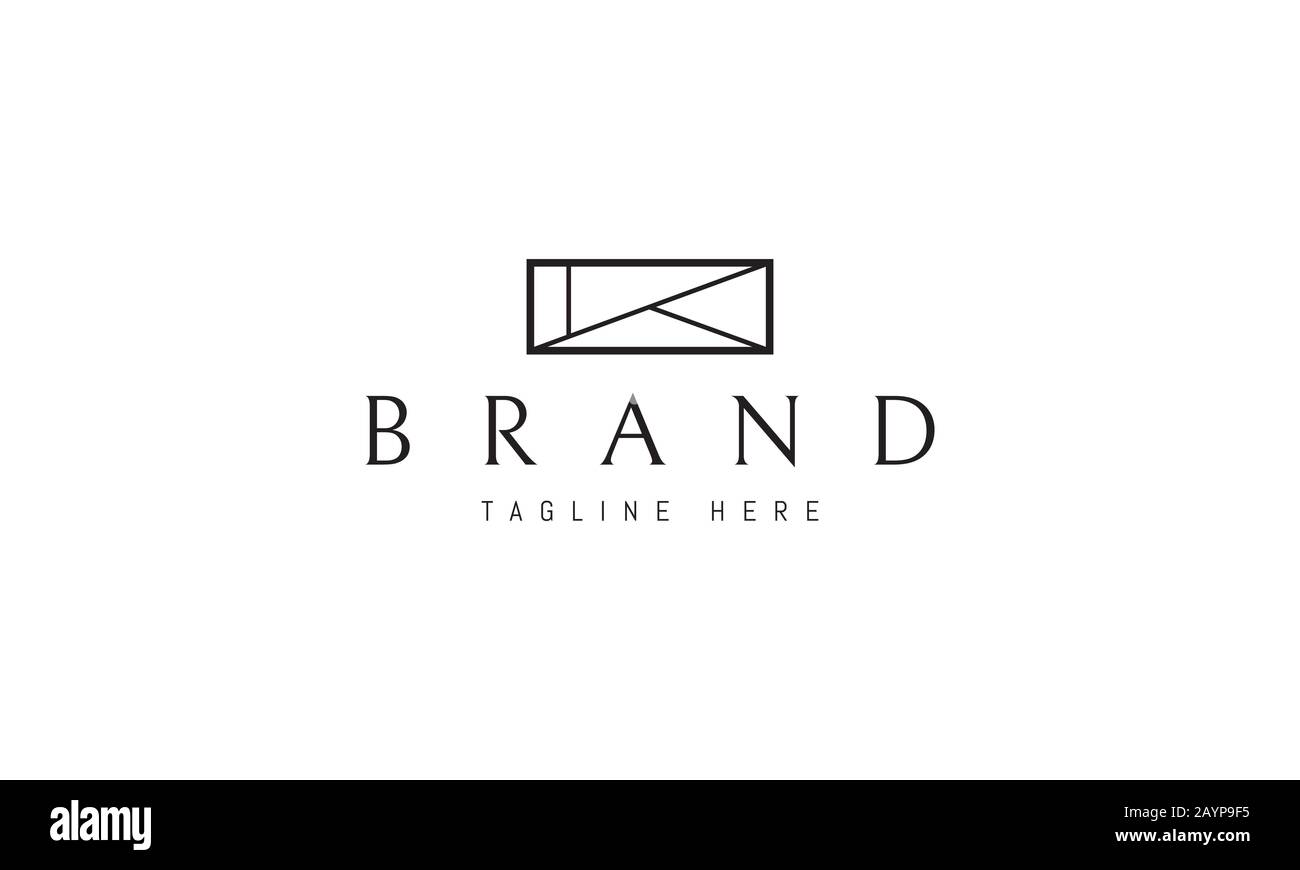 Vector black logo on which an abstract image of a modular house Stock ...