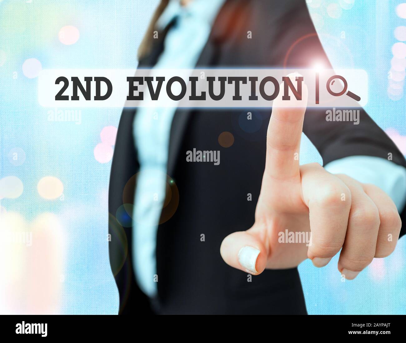 Text sign showing 2Nd Evolution. Business photo text change in the ...