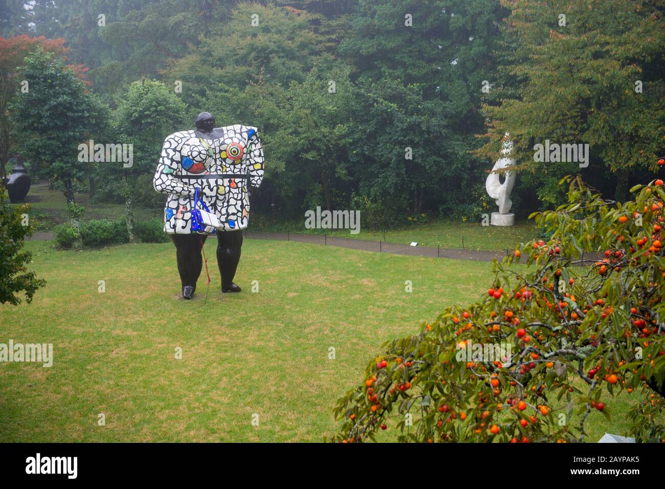 A sculpture at the Hakone Open-Air Museum which is Japans first open ...