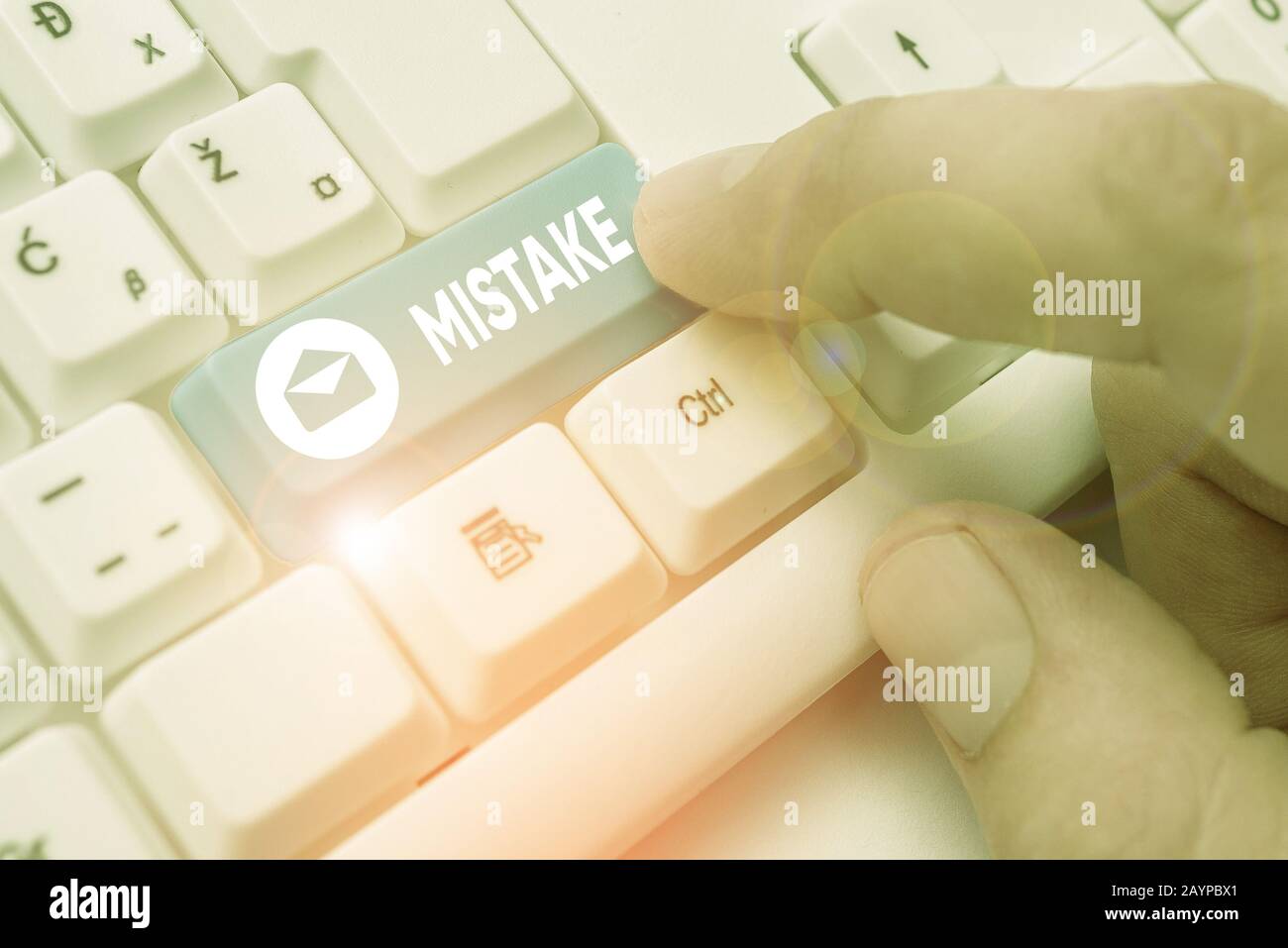 Handwriting text writing Mistake. Conceptual photo Something not ...