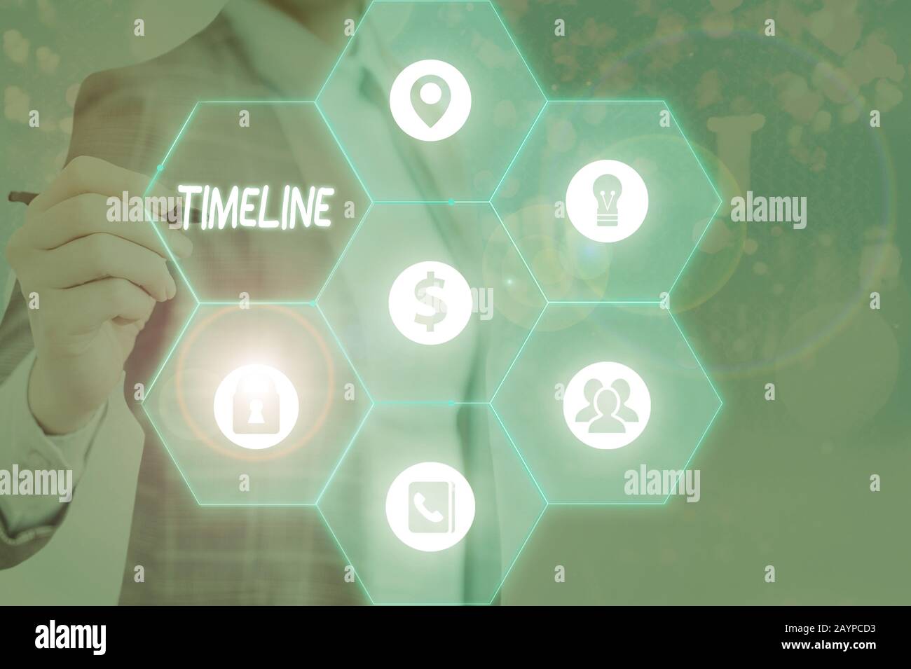 Handwriting text writing Timeline. Conceptual photo graphical ...