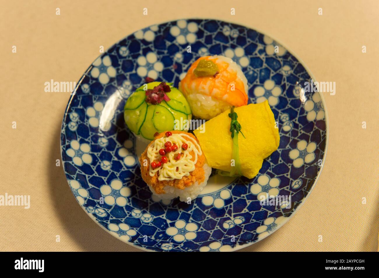 Sushi in japanese restaurant hi-res stock photography and images - Alamy