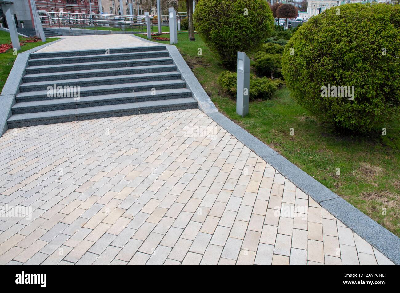 paths in the city landscape Stock Photo - Alamy