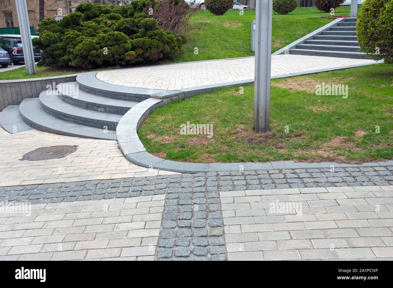 paths in the city landscape Stock Photo - Alamy